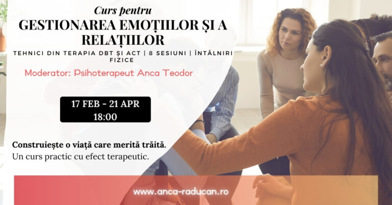 Anca Raducan | Psiholog & Psihoterapeut & Terapie DBT Bucuresti